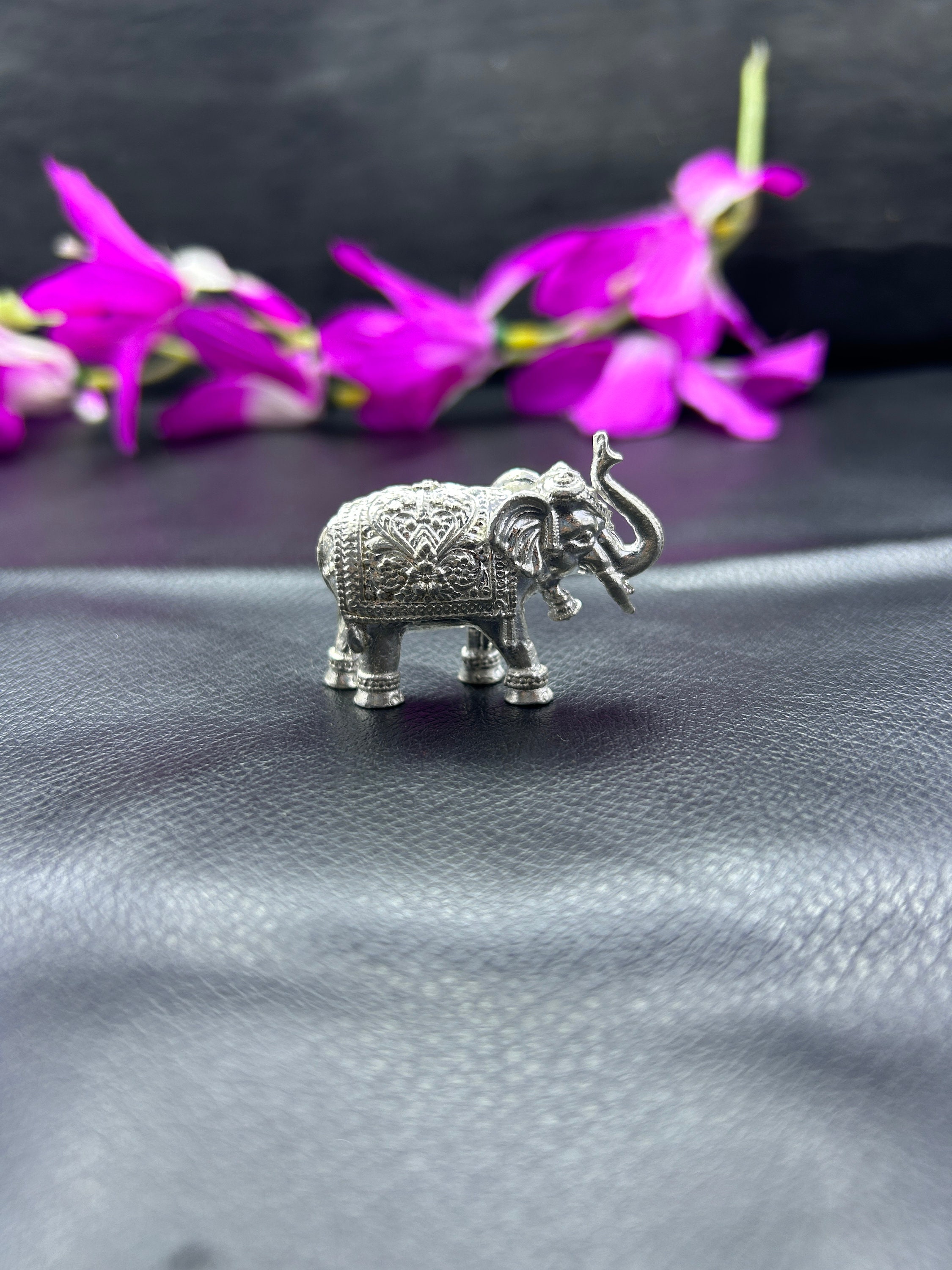 925 Solid Sterling Silver Customized Sculpture Upper Trunk Elepant ...
