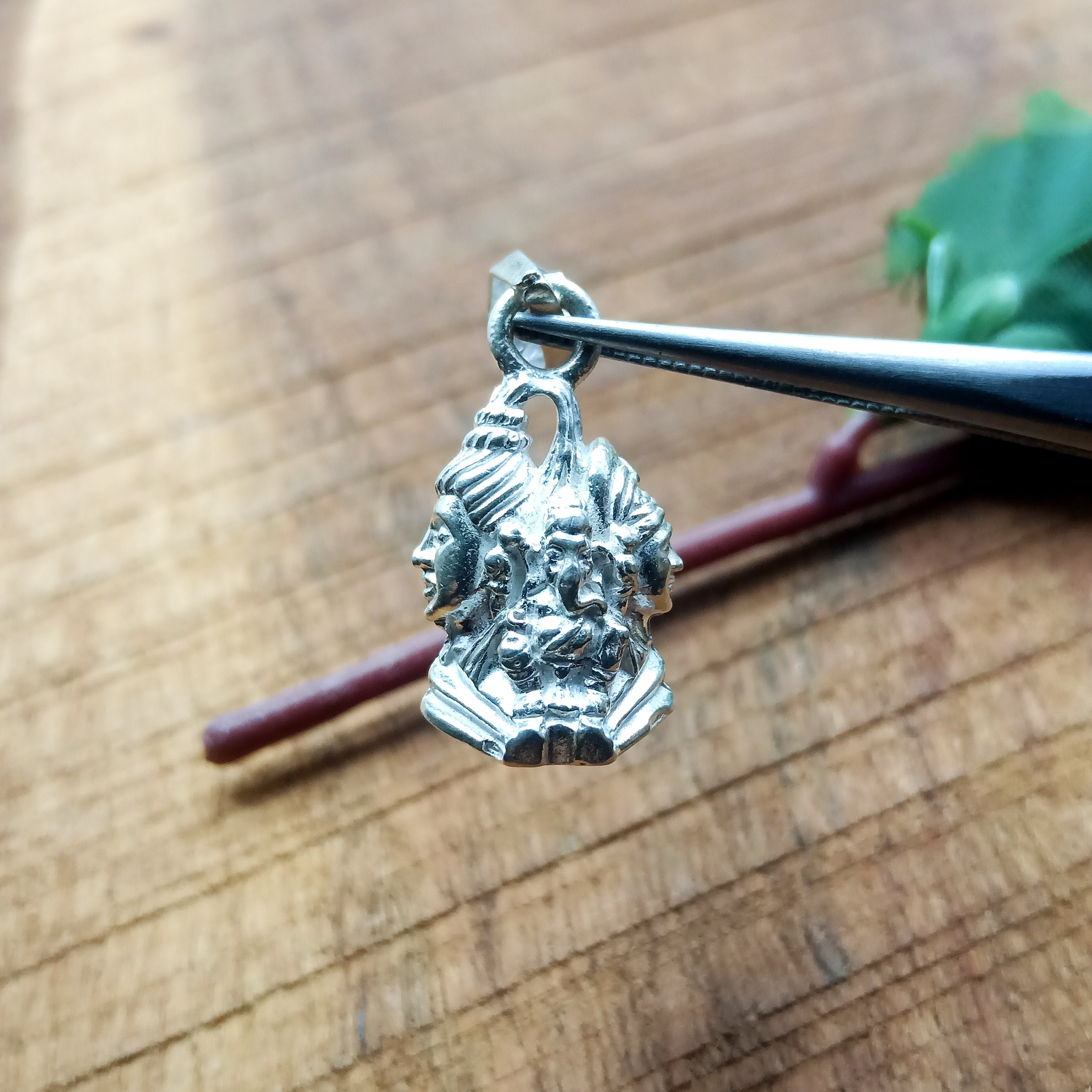Silver Shiva Pendant, Lord Shiva Family Pendant Parvati Ganesha Charm ...