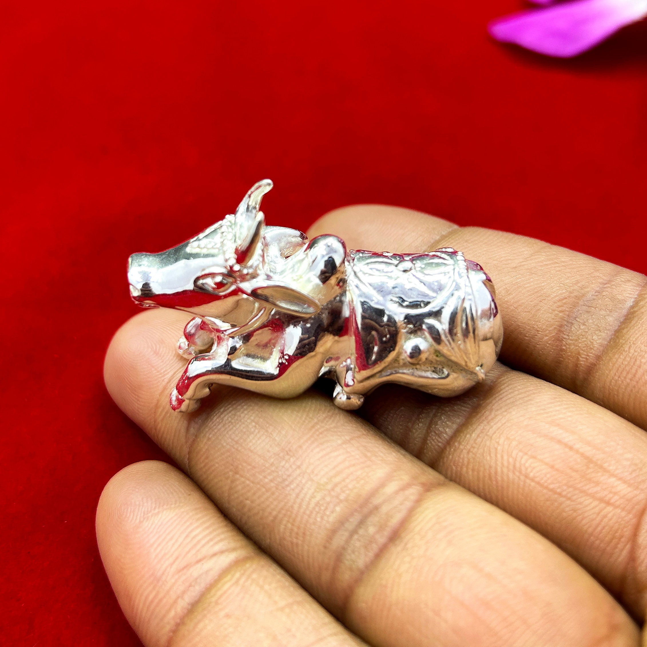 Lord Shiva Vahan Nandi Maharaj Solid 925 Sterling Silver Handmade ...