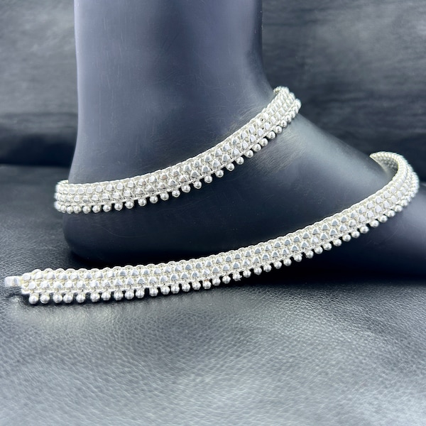 Silver Anklet for Wedding - Etsy