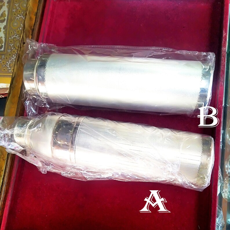 Pure Silver Water Bottle, Handmade Silver Bottle, Drinking Water Silver ...