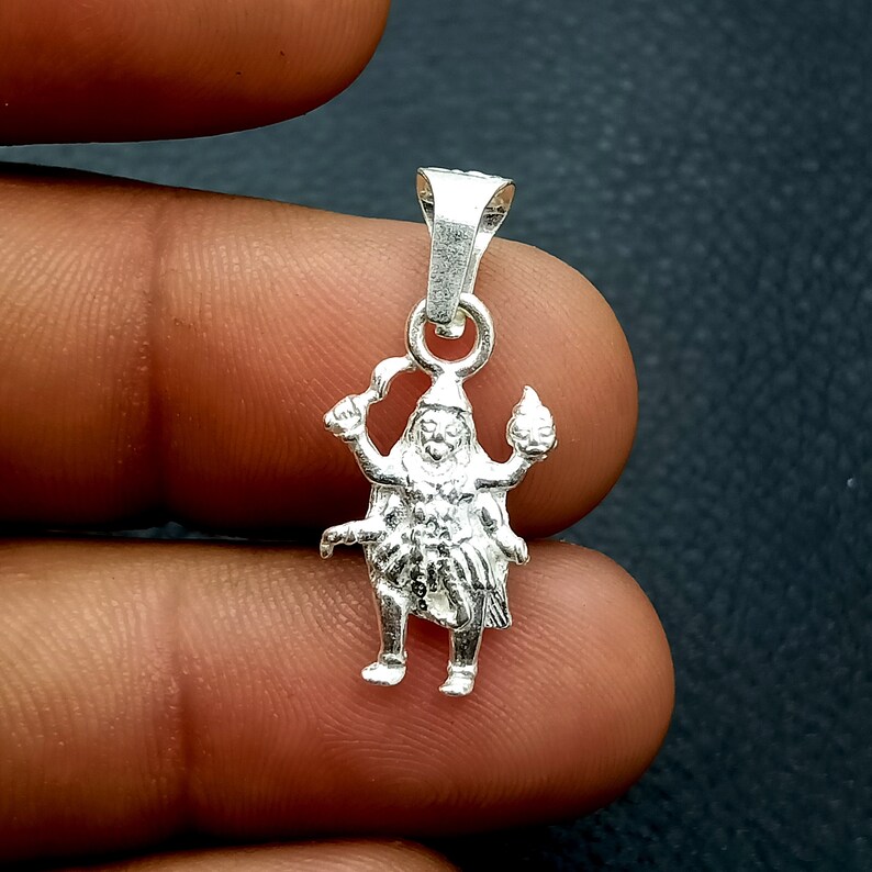 925 Sterling Silver Blessing Goddess Kalika Maa Pendant Mahakali Kalima ...