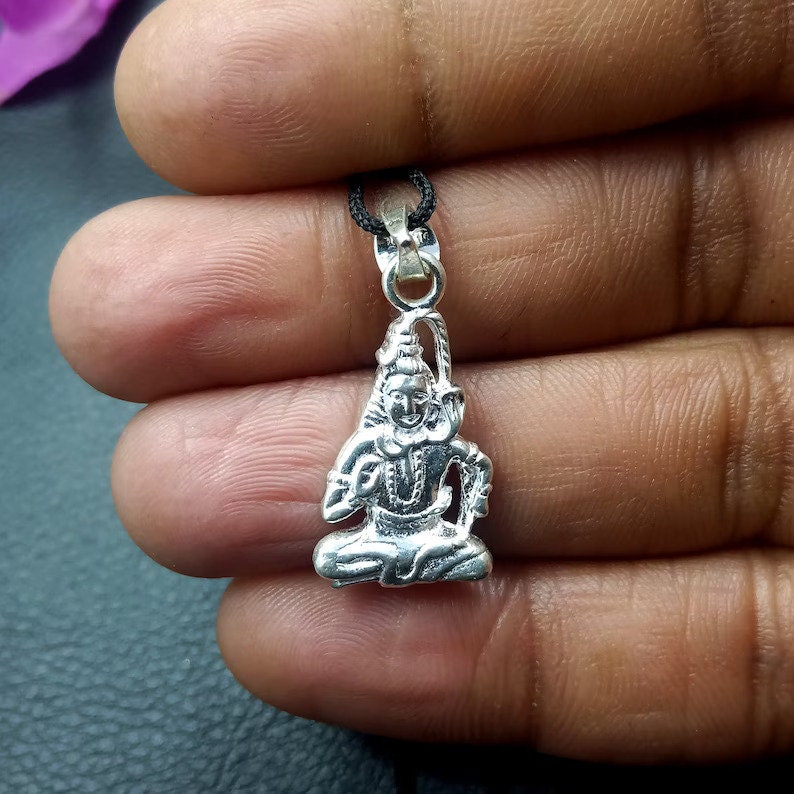 Sale Lord Shiva Pendant, Meditating Shiva Pendant, Silver Shiva ...