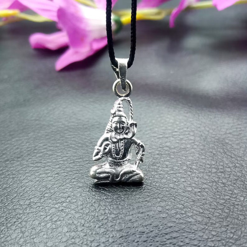 Sale Lord Shiva Pendant, Meditating Shiva Pendant, Silver Shiva ...