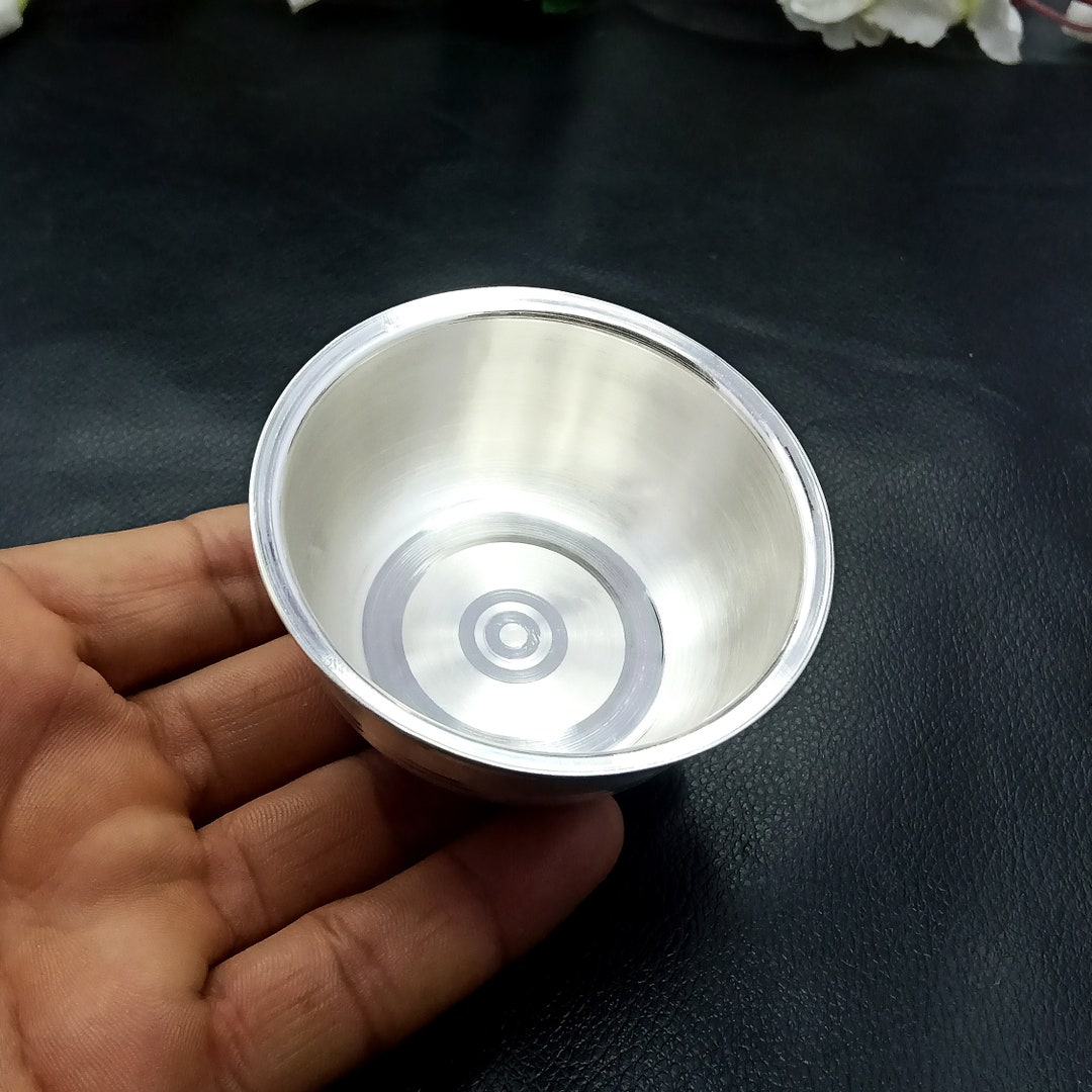 925 Silver Handmade Bowl, Silver Vessels, Silver Utensils, Baby Serving ...