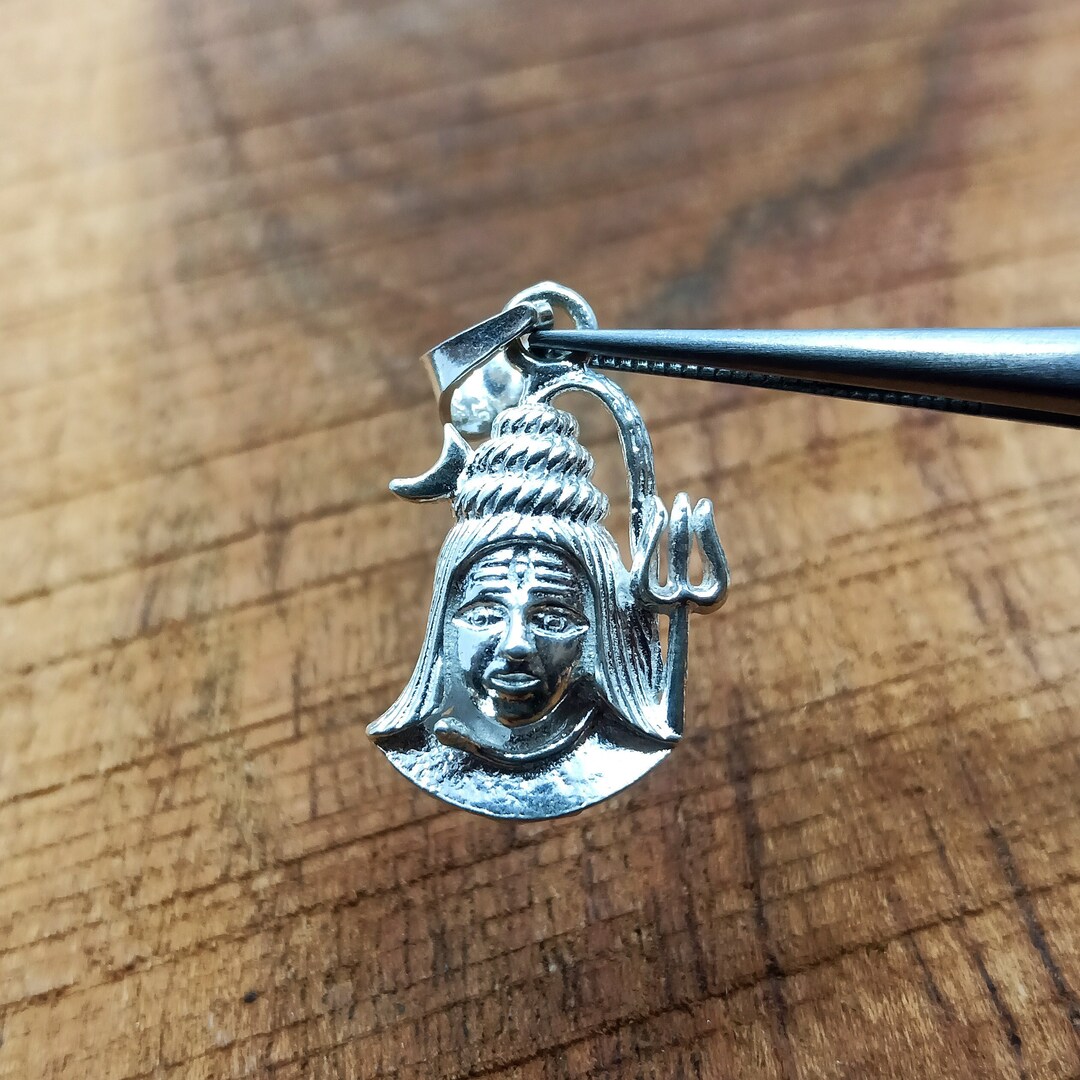 Silver Lord Shiva Pendant Divine Lord Shiva Jewelry Spiritual Elegance ...