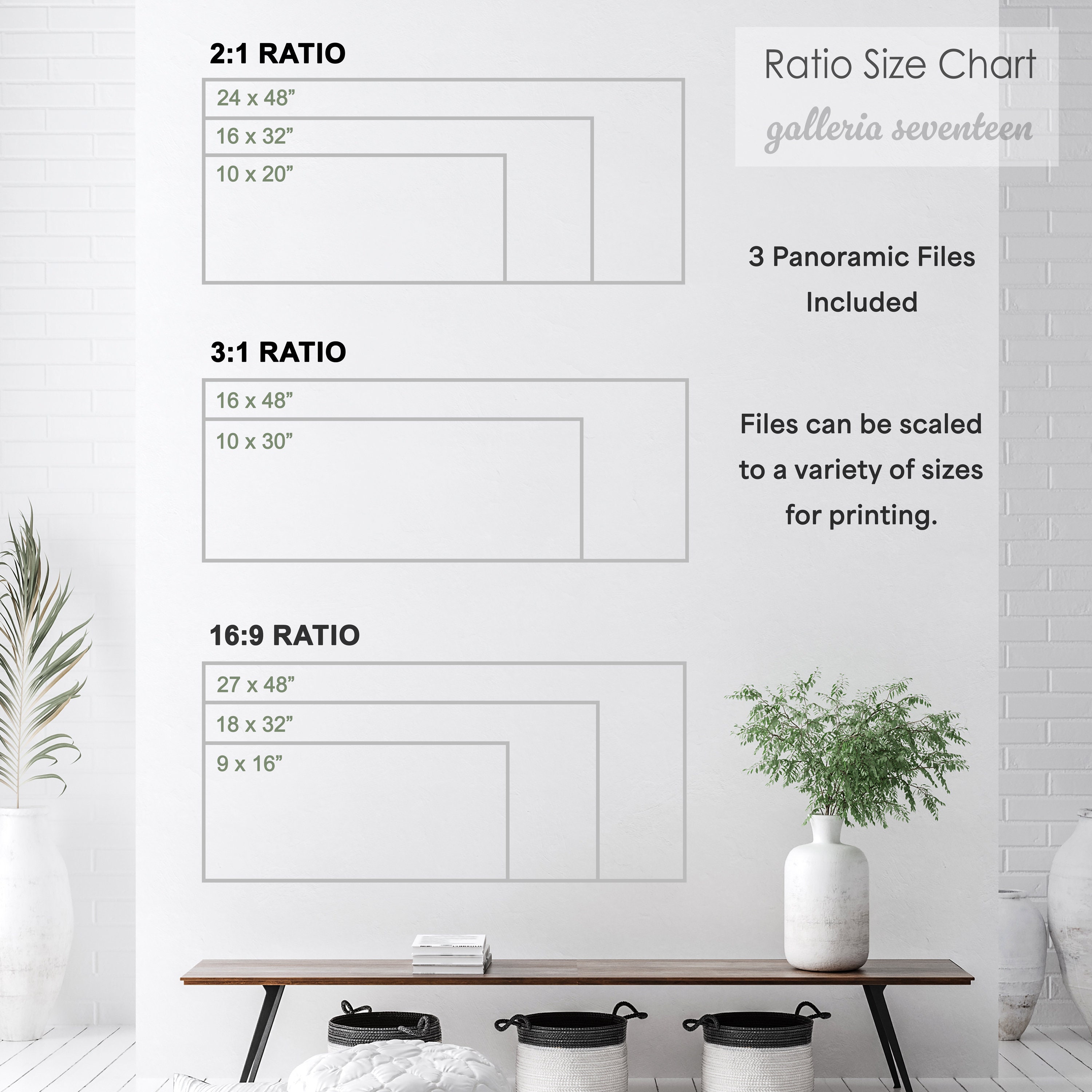 Black & White Panorama Digital Print, Mountain Print, Nature ...