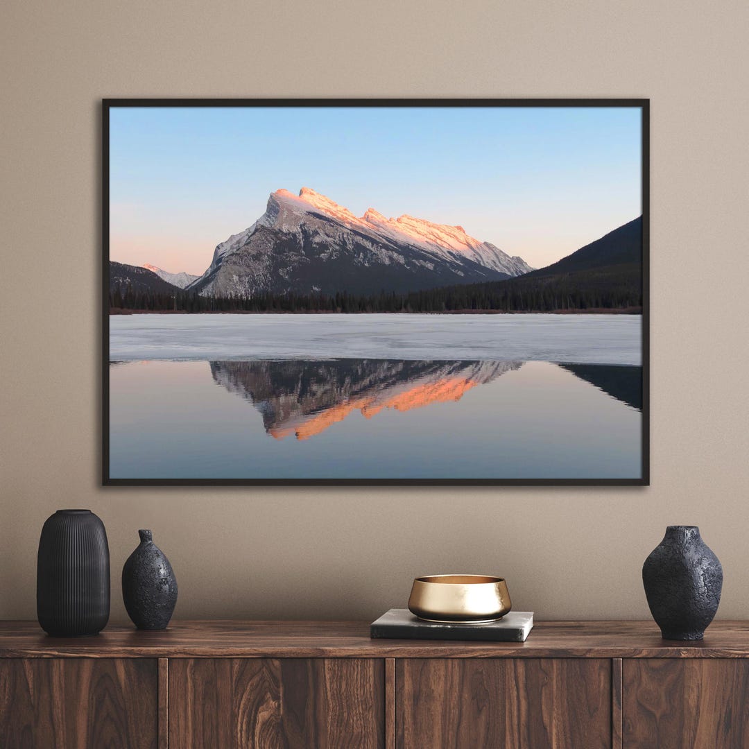 Banff Mountain Digital Print, Mount Rundle Photography, Printable ...
