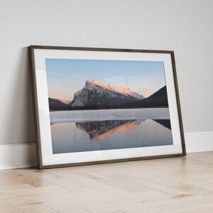 Banff Mountain Digital Print, Mount Rundle Photography, Printable ...