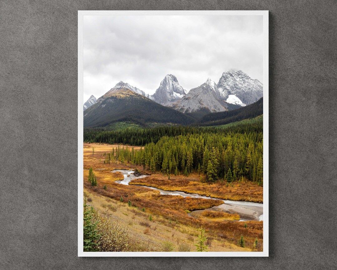 Mountain Meadow Digital Print, Download Mountain Valley Wall Art ...