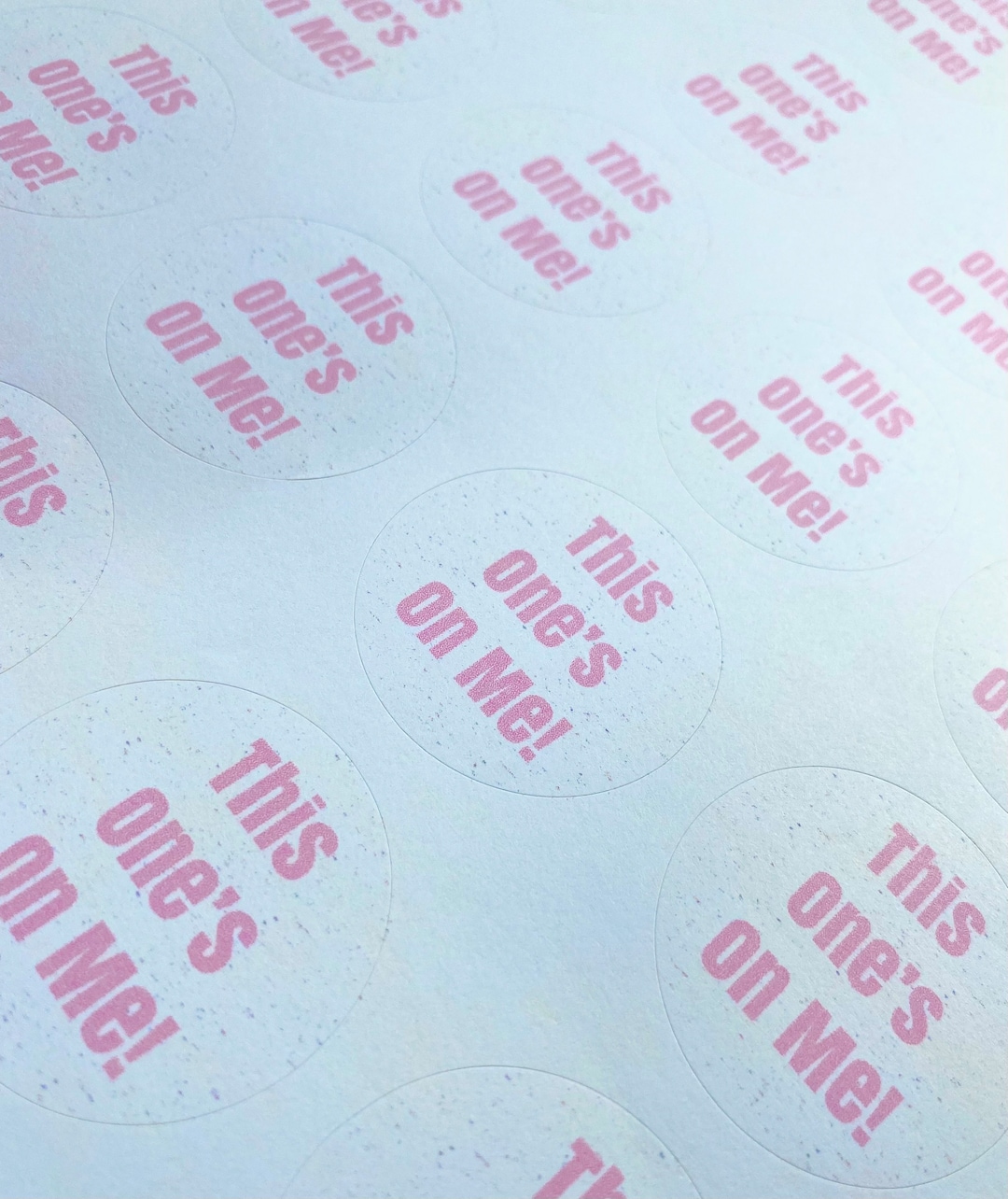 This Ones on Me Sticker. Small Business Stickers. Thank You - Etsy
