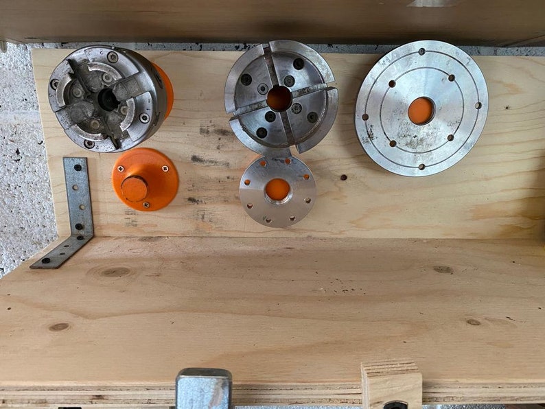 Woodturning Lathe Chuck Holder Metric M33 X 3.5 Wall Mount Storage ...