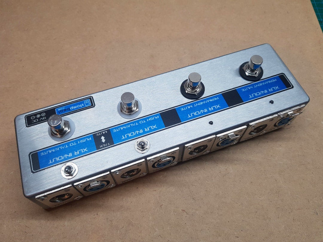 4 XLR Switches in 1 Two Permanent, Push to Talk, & Push to Mute Foot ...