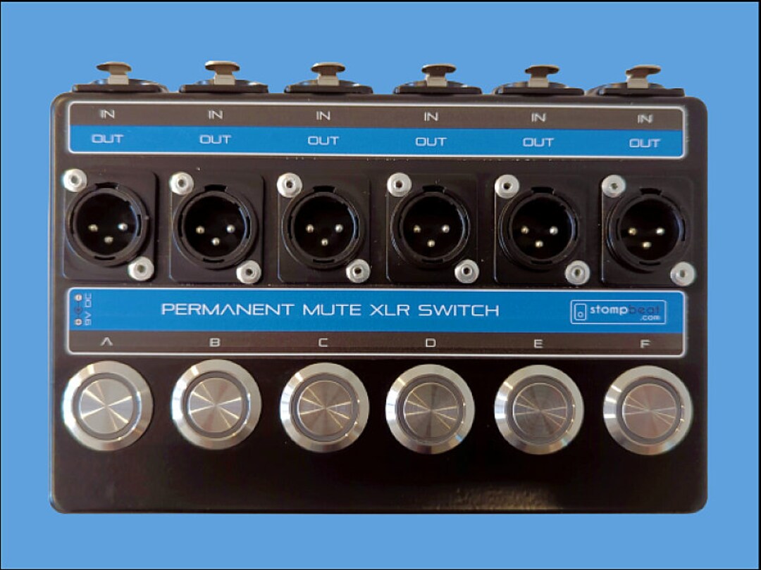 6-channel XLR Permanent Mute Desktop Switch With Leds - Popless - Etsy
