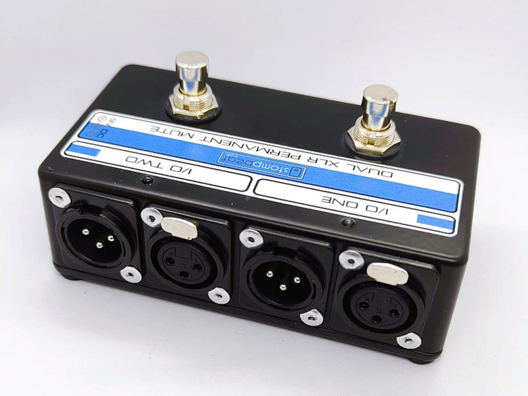 Dual XLR Permanent Mute Foot Switch With Leds - Popless - Etsy
