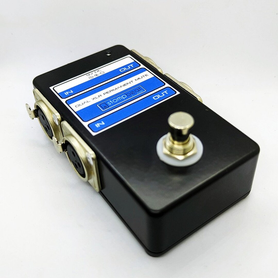 Double XLR Permanent Mute Foot Switch With LED - Popless - Etsy