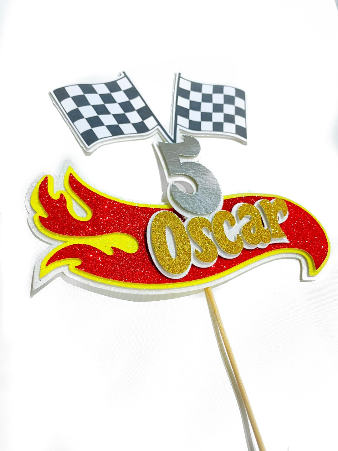 Hot Wheels Personalised Cake Topper Set - Etsy