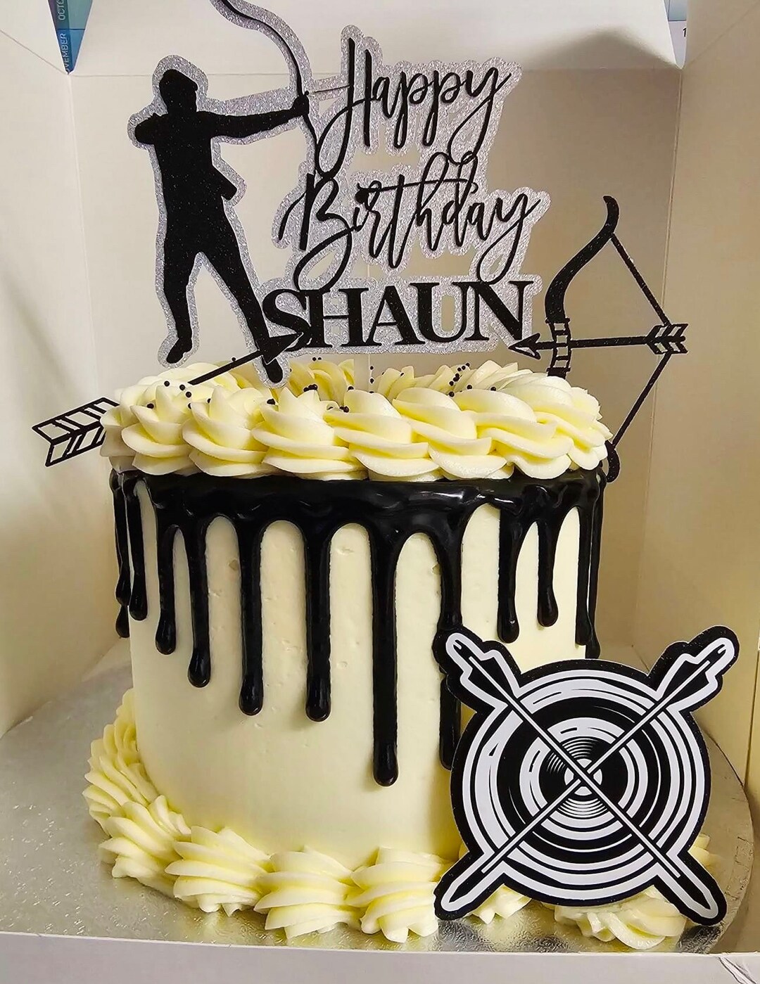 Archery Target Cake Topper Set - Etsy