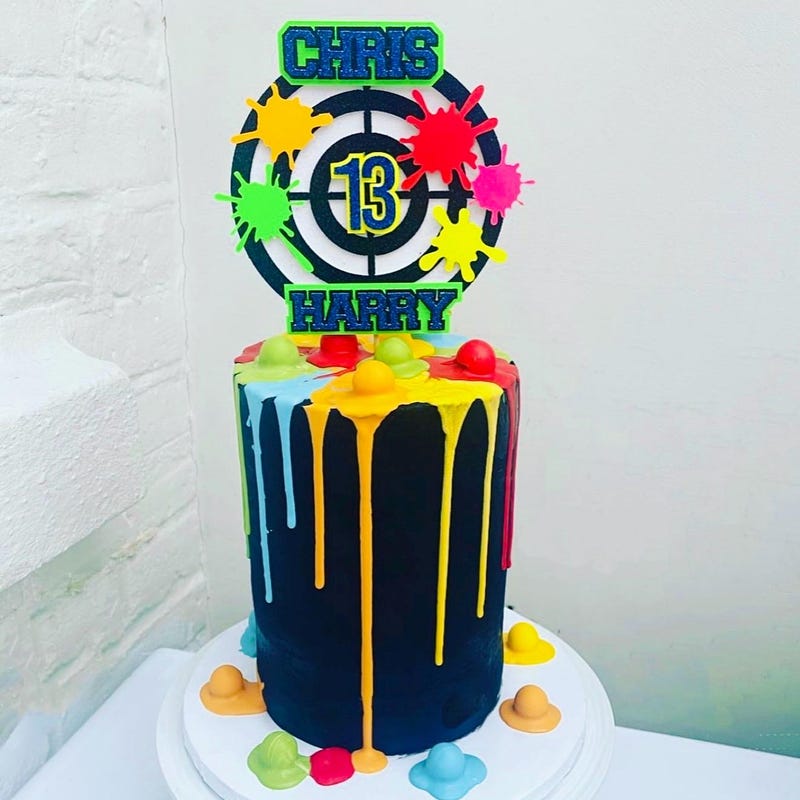 Paintball Cake - Etsy
