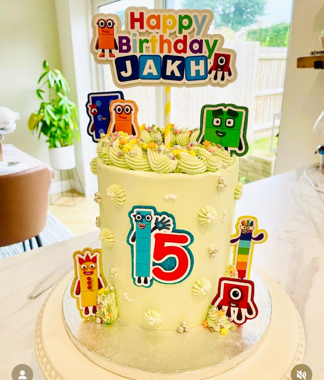 Numberblocks Inspired Cake Topper Set | Numberblocks Cake ...