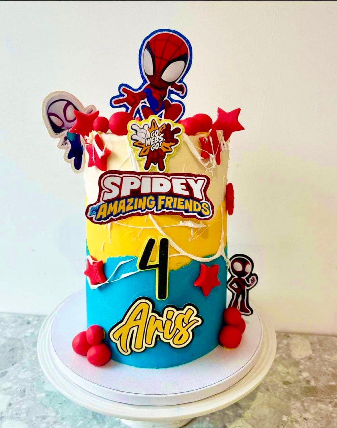 Spidey Cake Topper Set - Etsy