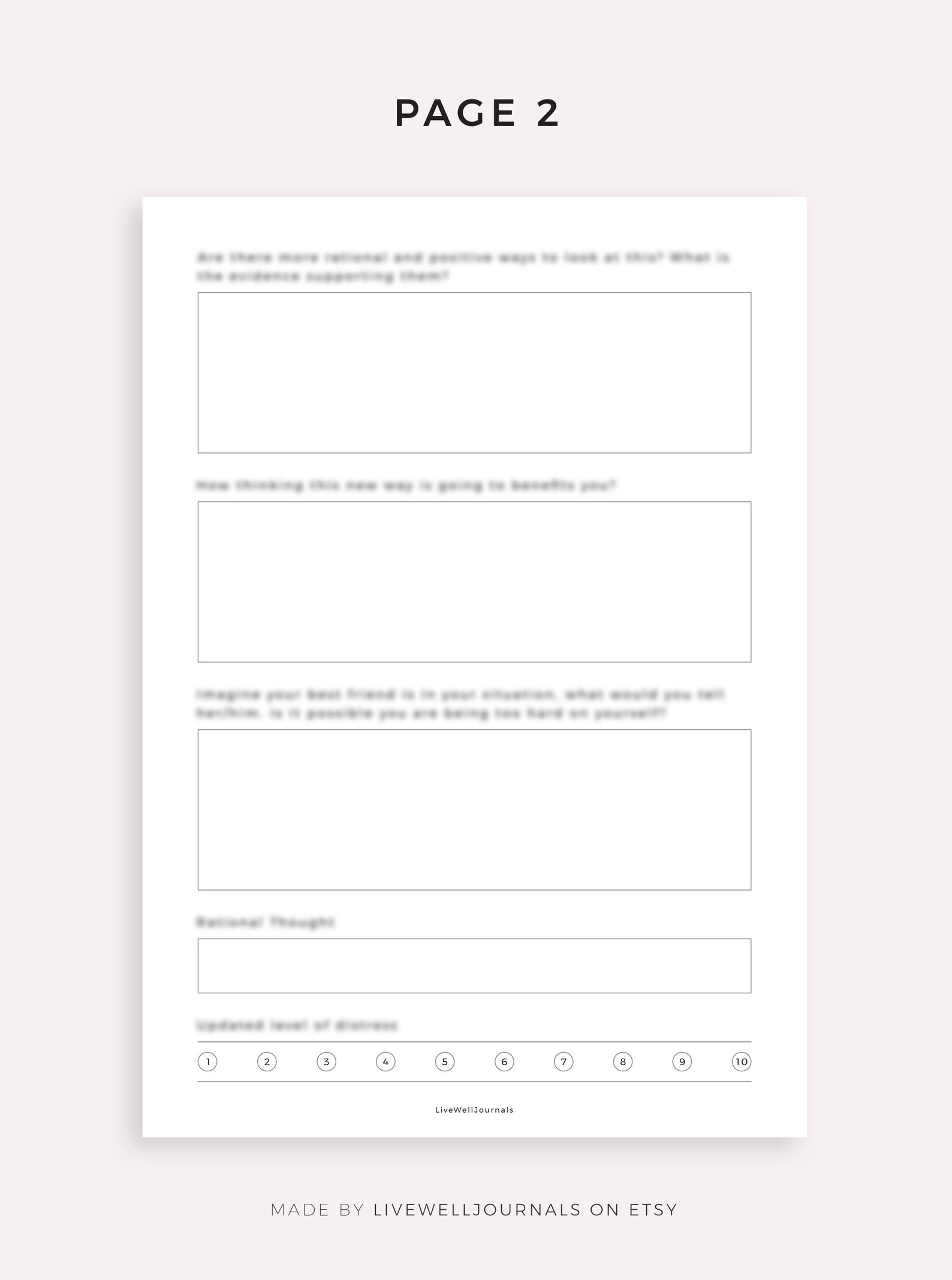 Challenge Automatic Negative Thoughts, CBT Worksheets, Mental Health ...