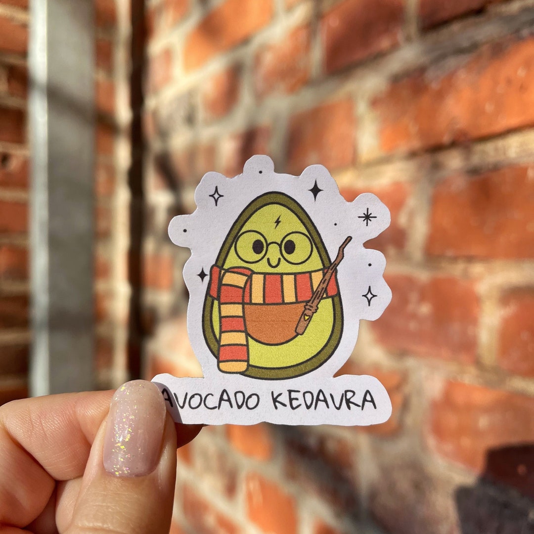 Sticker Avocado Kedavra Wizard Magic Pun Wand Magician Magic School ...