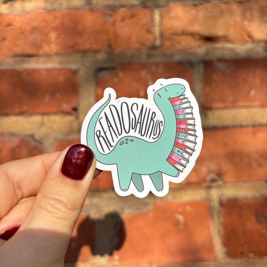 Stickers, Readosaurus, Dinosaur, Stack of Books, Book Love, Cute ...