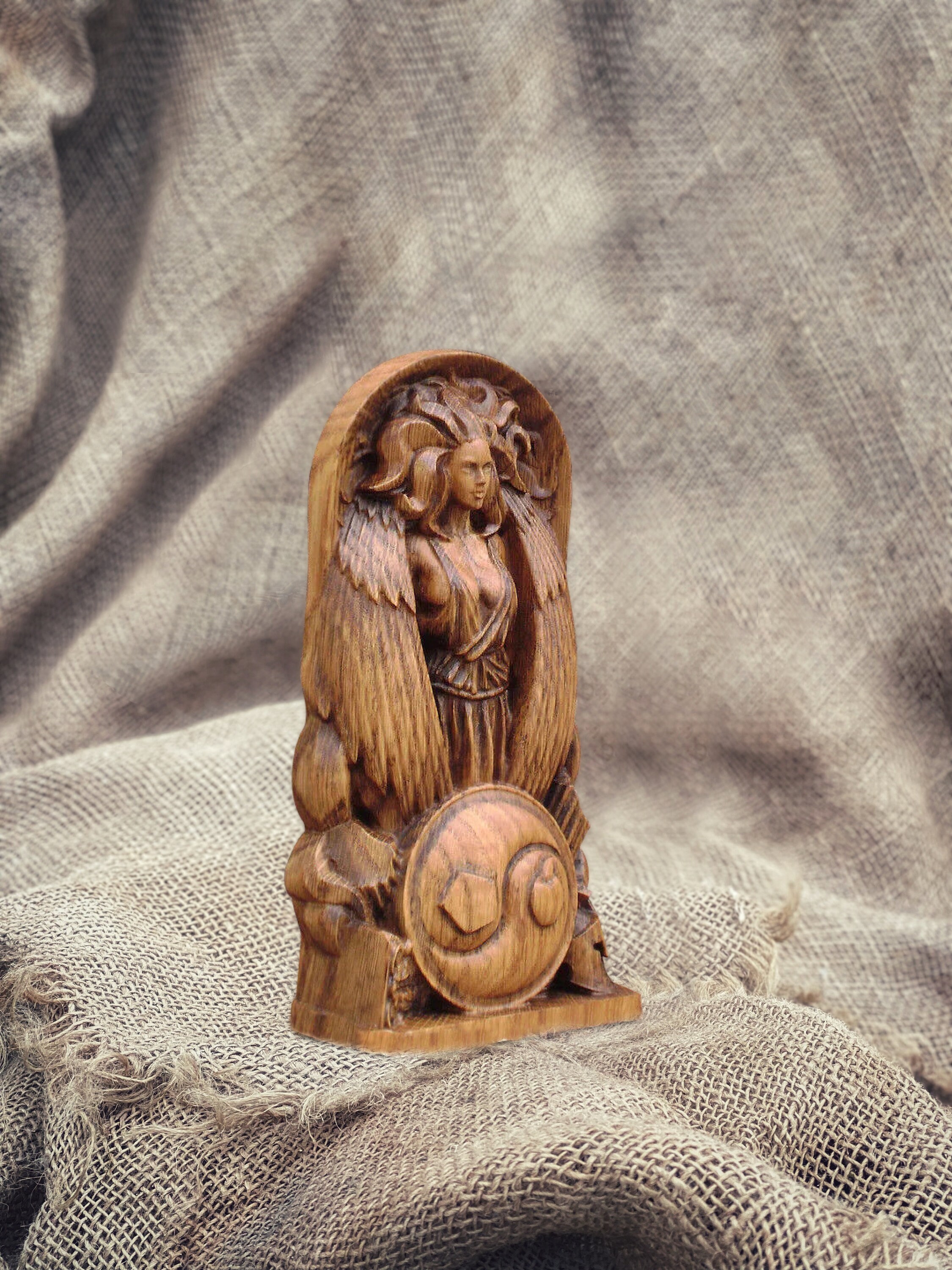 Eris Statue Greek Goddess Carving Wood Altar the Principia - Etsy