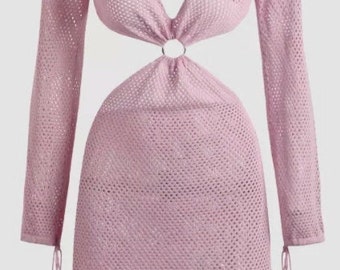 Cut Out Belly Dress | Etsy UK