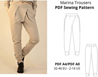 Wide Leg Jeans/ PDF Sewing Pattern / Instant Download - Etsy