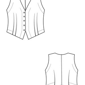 Jeans Vest PDF Sewing Pattern / Instant Download - Etsy