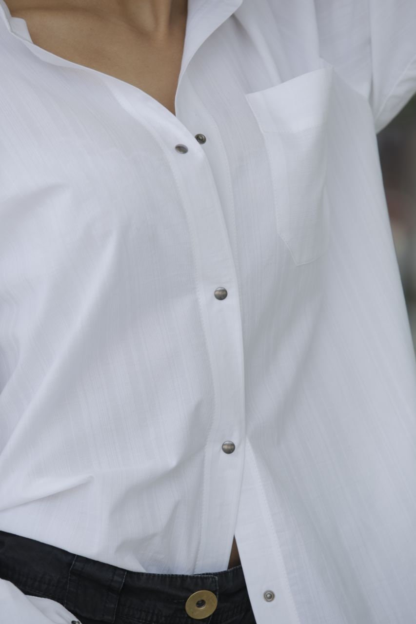 Oversize Shirt Sewing Pattern / Loose Fit Women Shirt / Buttoned Shirt ...