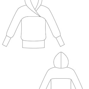 Hoodie PDF Sewing Pattern/ Instant Download - Etsy