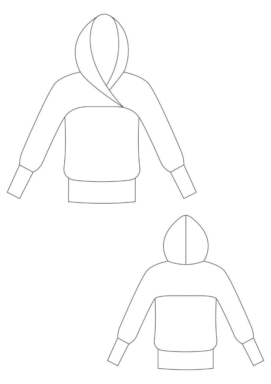 Hoodie PDF Sewing Pattern/ Instant Download - Etsy