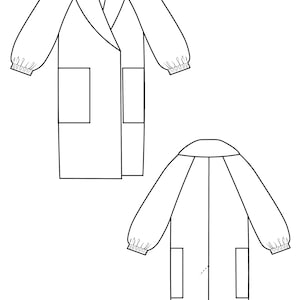 Wool Coat PDF Sewing Pattern / Instant Download - Etsy