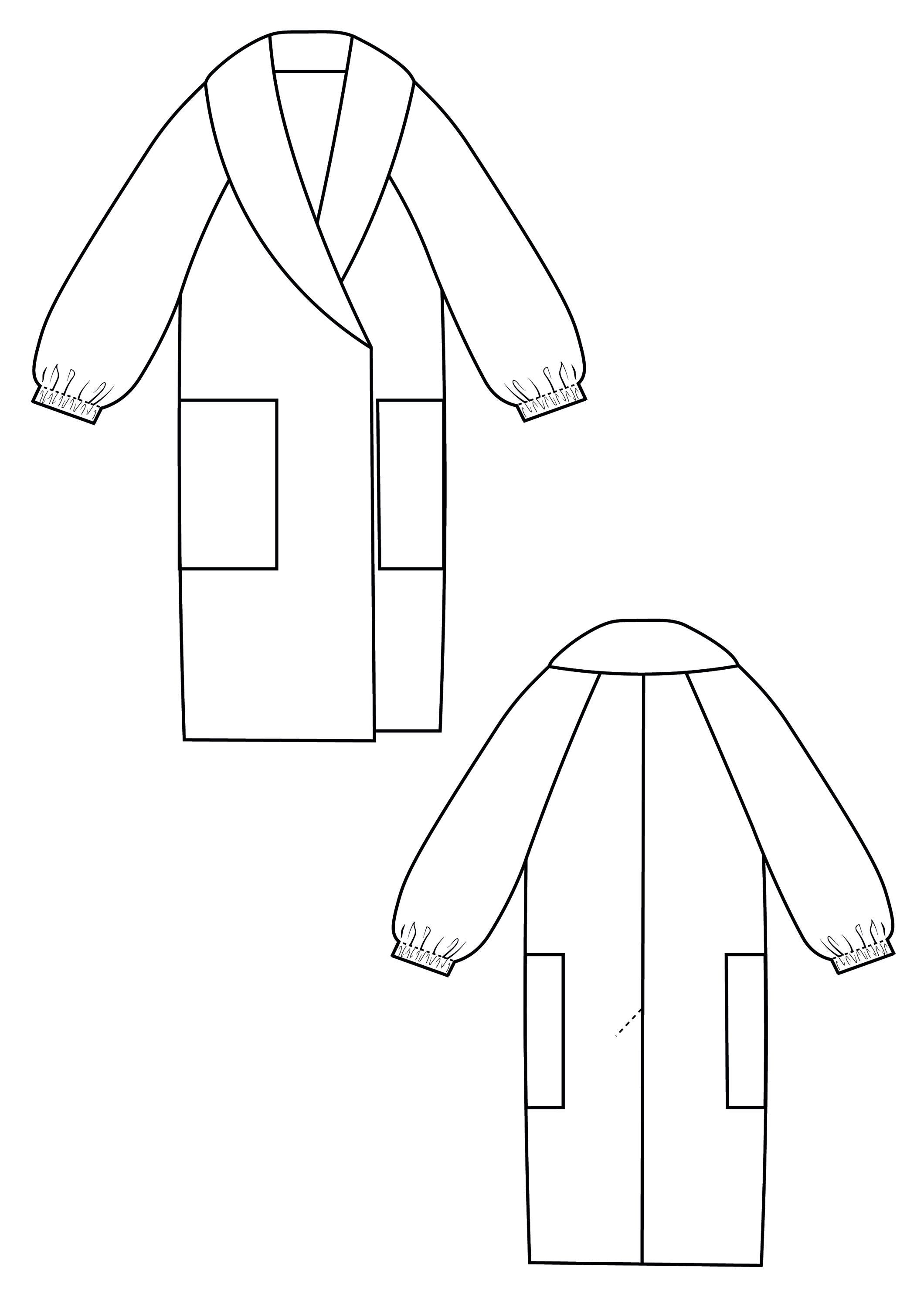 Wool Coat PDF Sewing Pattern / Instant Download - Etsy