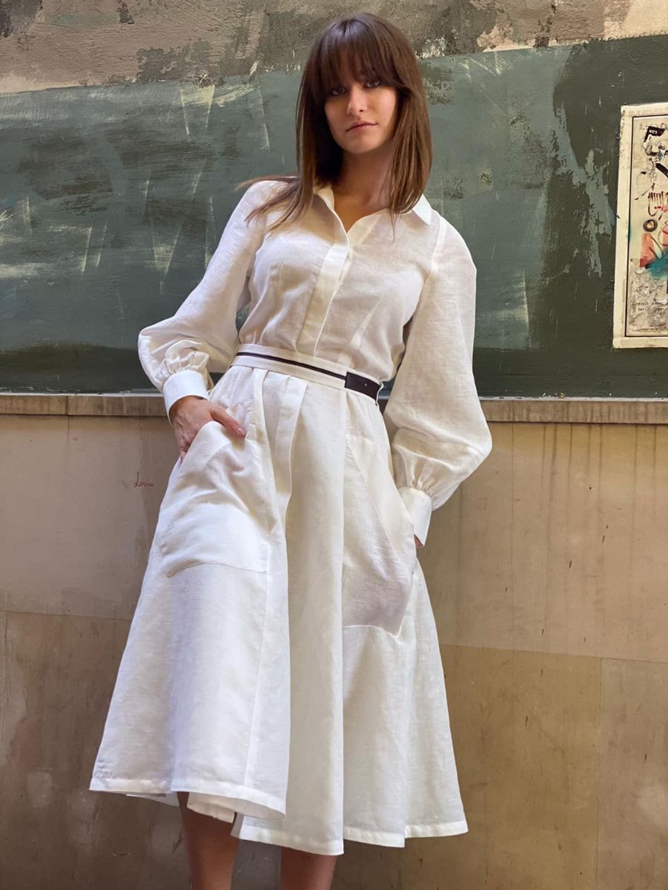 Linen Maxi Dress Pattern / PDF Sewing Pattern / Sundress With Buttons ...