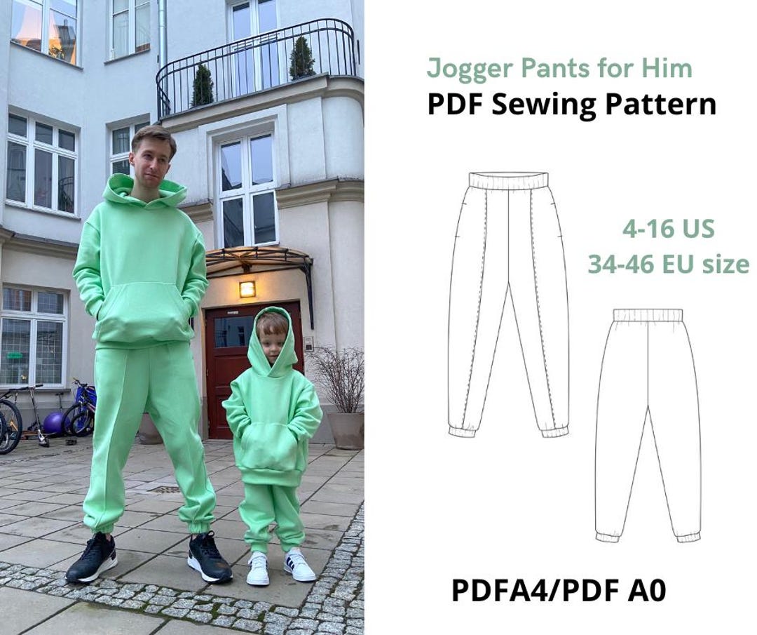 Jogger Pants for Men / PDF Sewing Pattern/ Instant Download - Etsy
