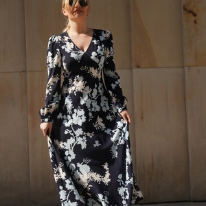 Bohemian Floral Dress PDF Sewing Pattern / Instant Download / Dress for ...