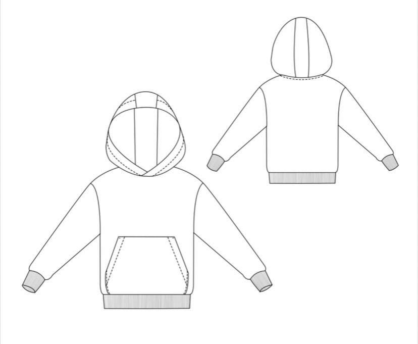 Hoodie for Men PDF Sewing Pattern / Instant Download / Oversized Hoodie ...