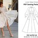 Linen Maxi Dress Pattern / PDF Sewing Pattern / Sundress With Buttons ...