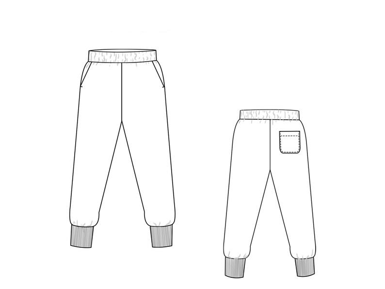 Sweatpants for Kids PDF Sewing Pattern/ Instant Download - Etsy