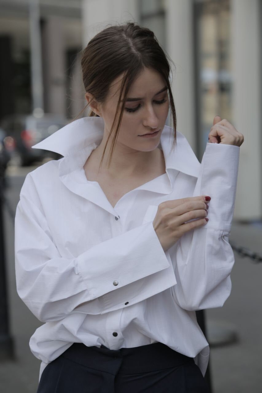 Oversize Shirt Sewing Pattern / Loose Fit Women Shirt / Buttoned Shirt ...