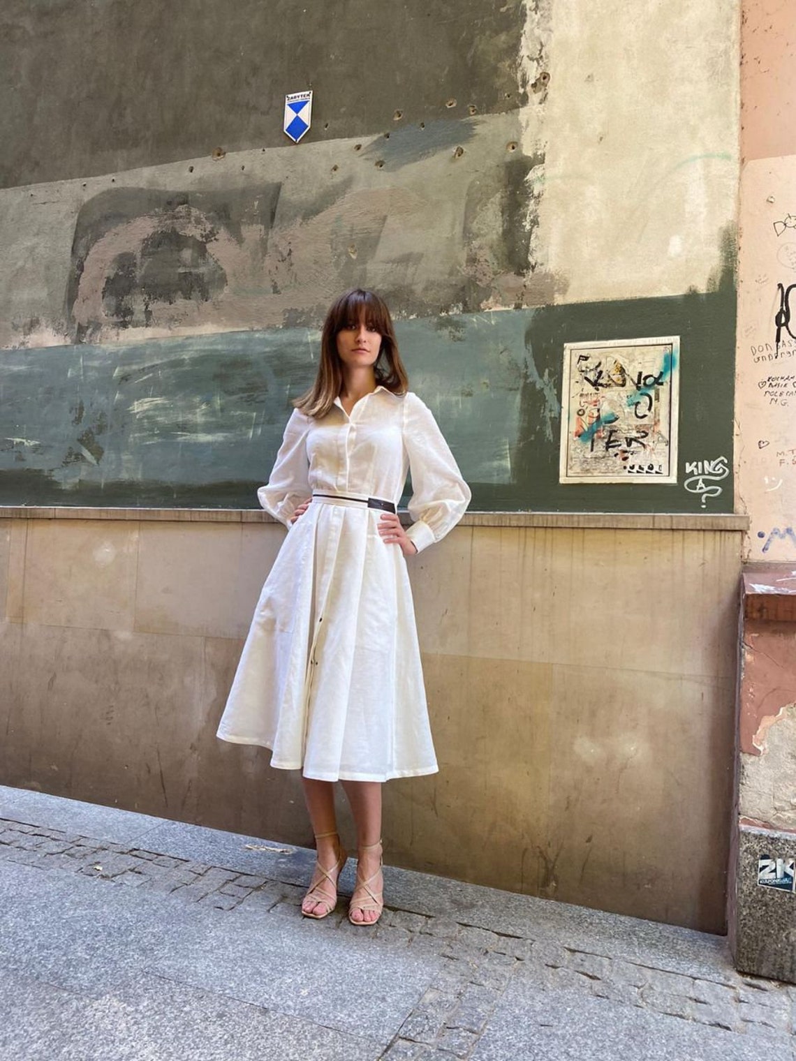 Linen Maxi Dress Pattern / PDF Sewing Pattern / Sundress With Buttons ...