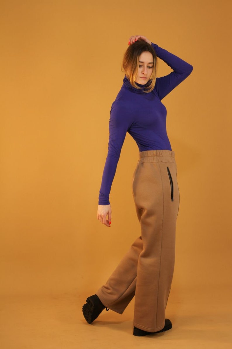 Jersey Pants PDF Sewing Pattern /straight Leg Trousers / Instant ...