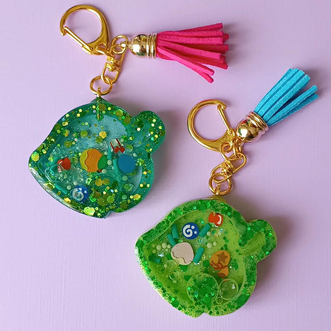 Leaf Shaker Keyring Leaf Shaker Keychain - Etsy