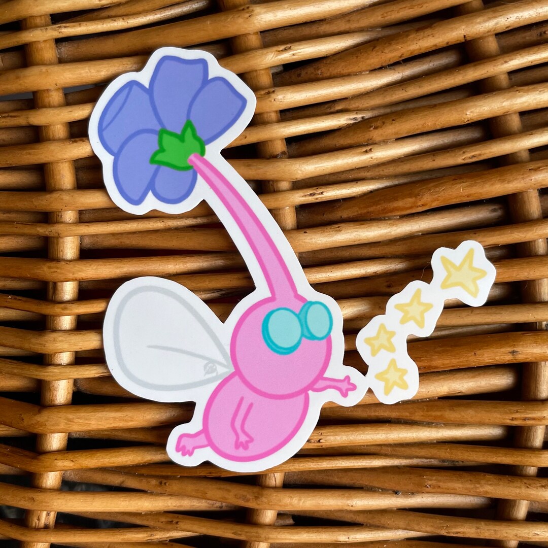 Die Cut Sticker 2.5cm Winged Sparkle Pink Pikmin pikmin 4 Video Game - Etsy