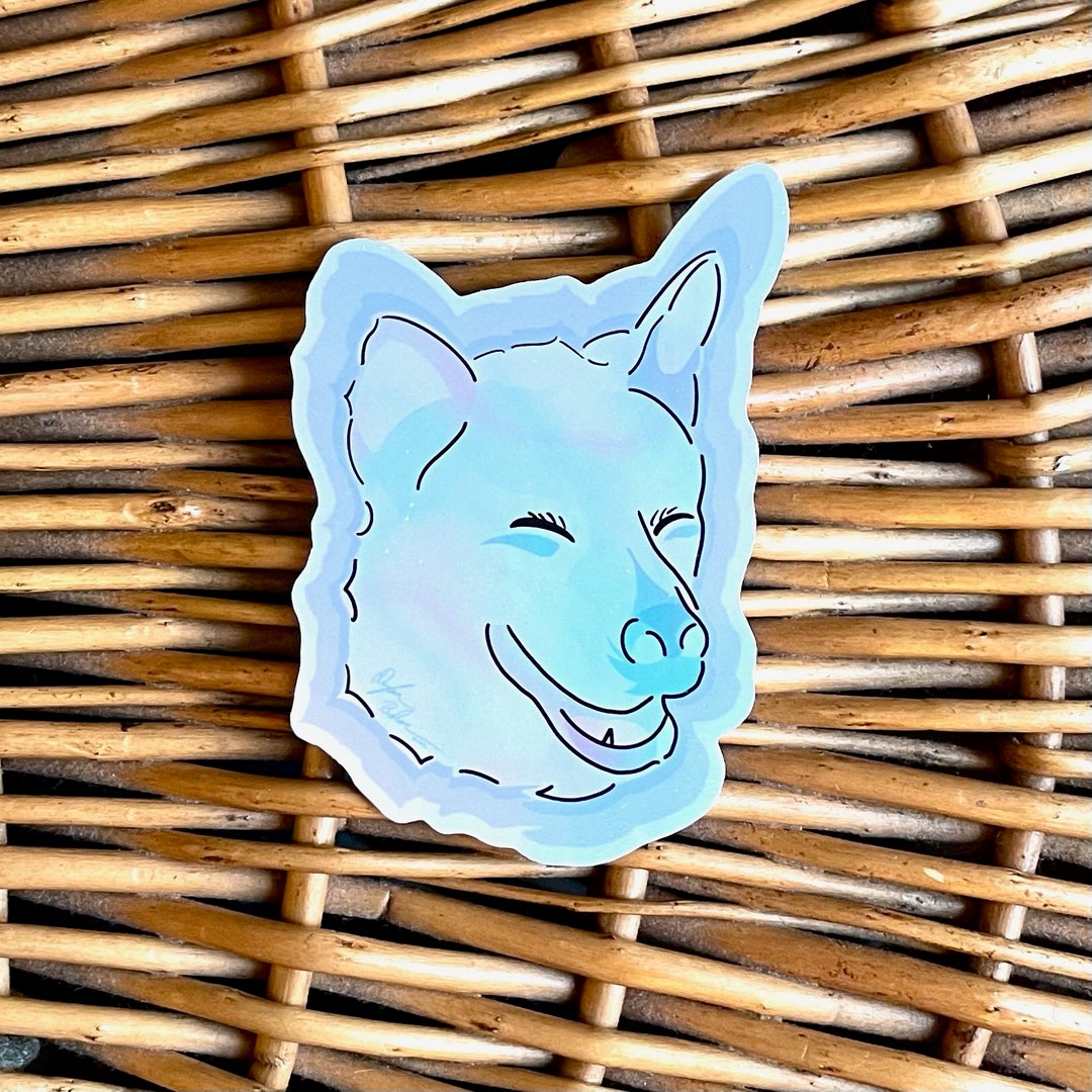 Die Cut Sticker 2.5cm Holographic Dog Lover / Korean Village Dog ...