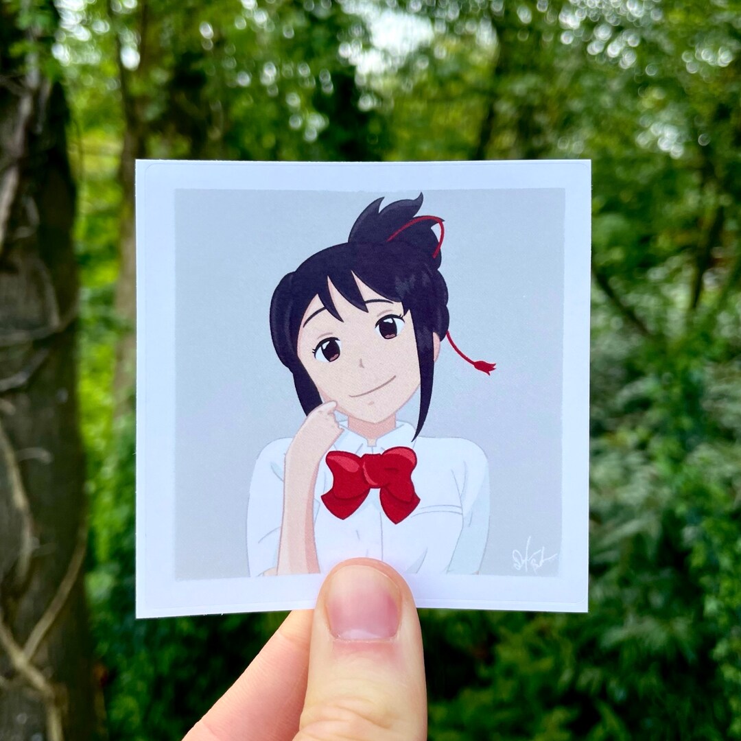 Sticker (8x8cm) - Mitsuha Portrait - Etsy